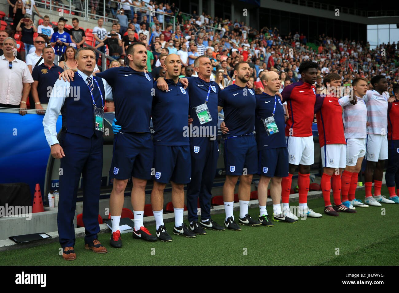 Coaching staff line up alongside players hi-res stock photography and ...