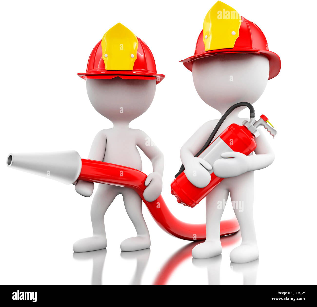 3d man fire extinguisher hi-res stock photography and images - Alamy