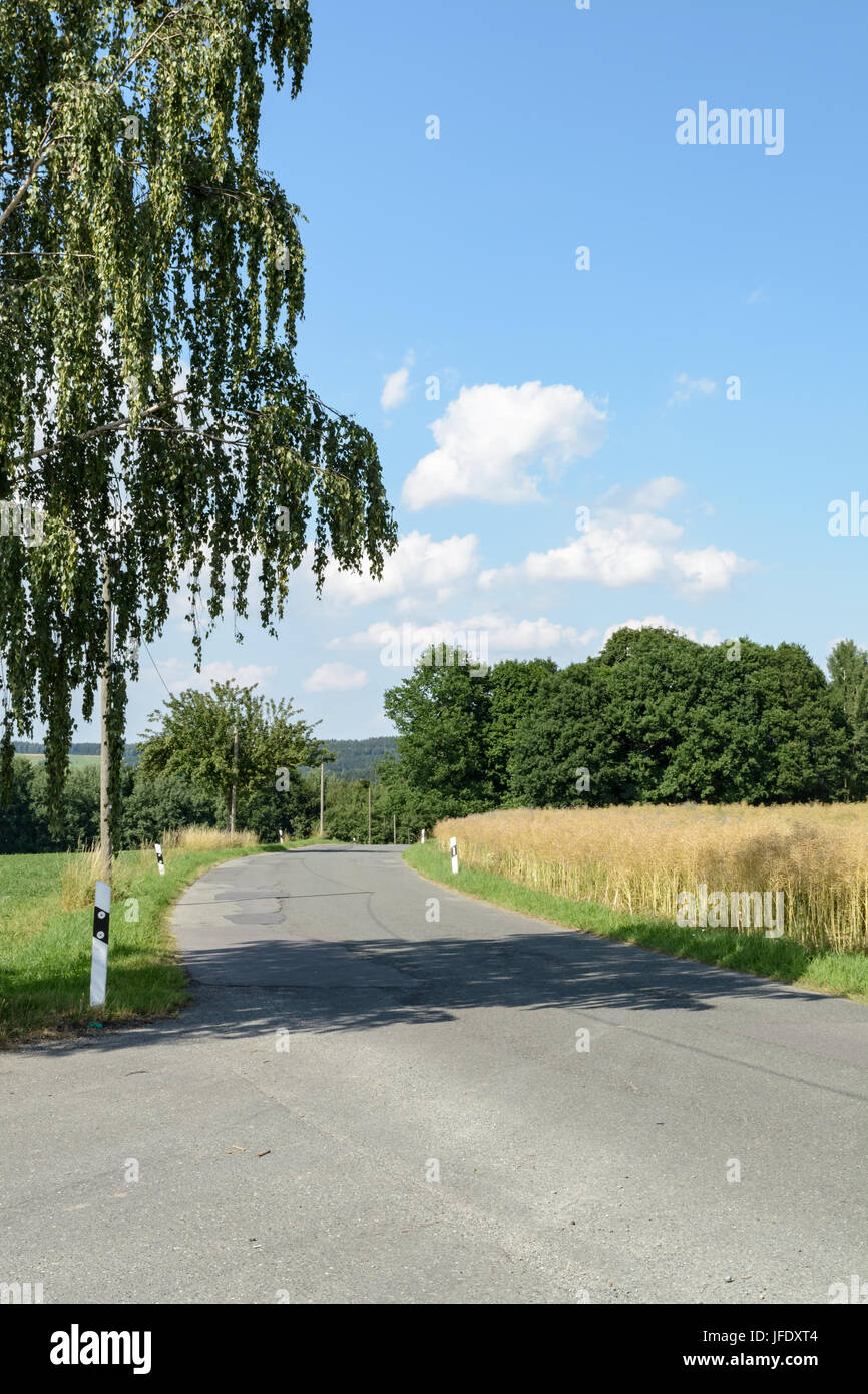 Country lane field summer hi-res stock photography and images - Alamy