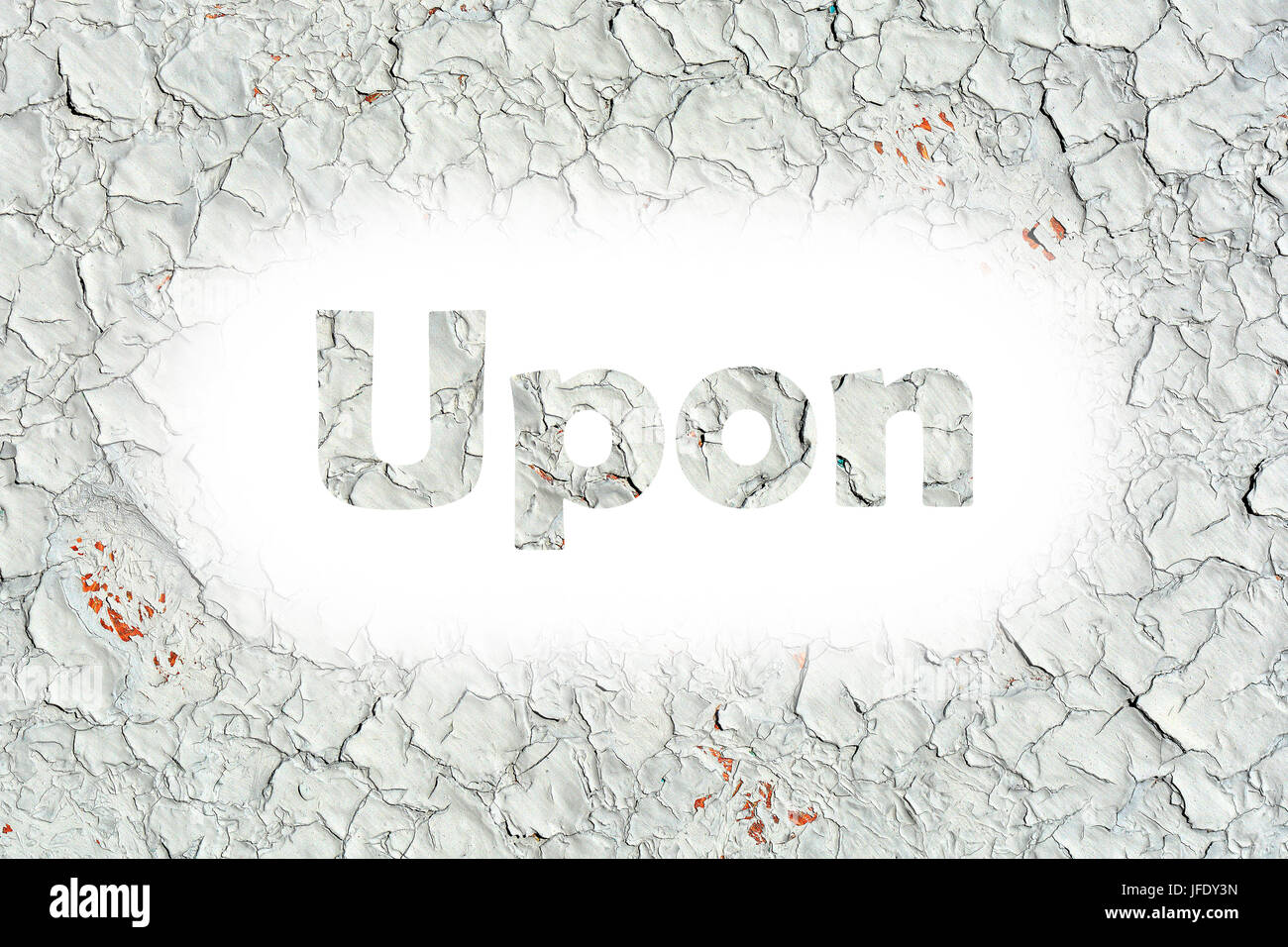 upon words print on the old wooden plate Stock Photo - Alamy