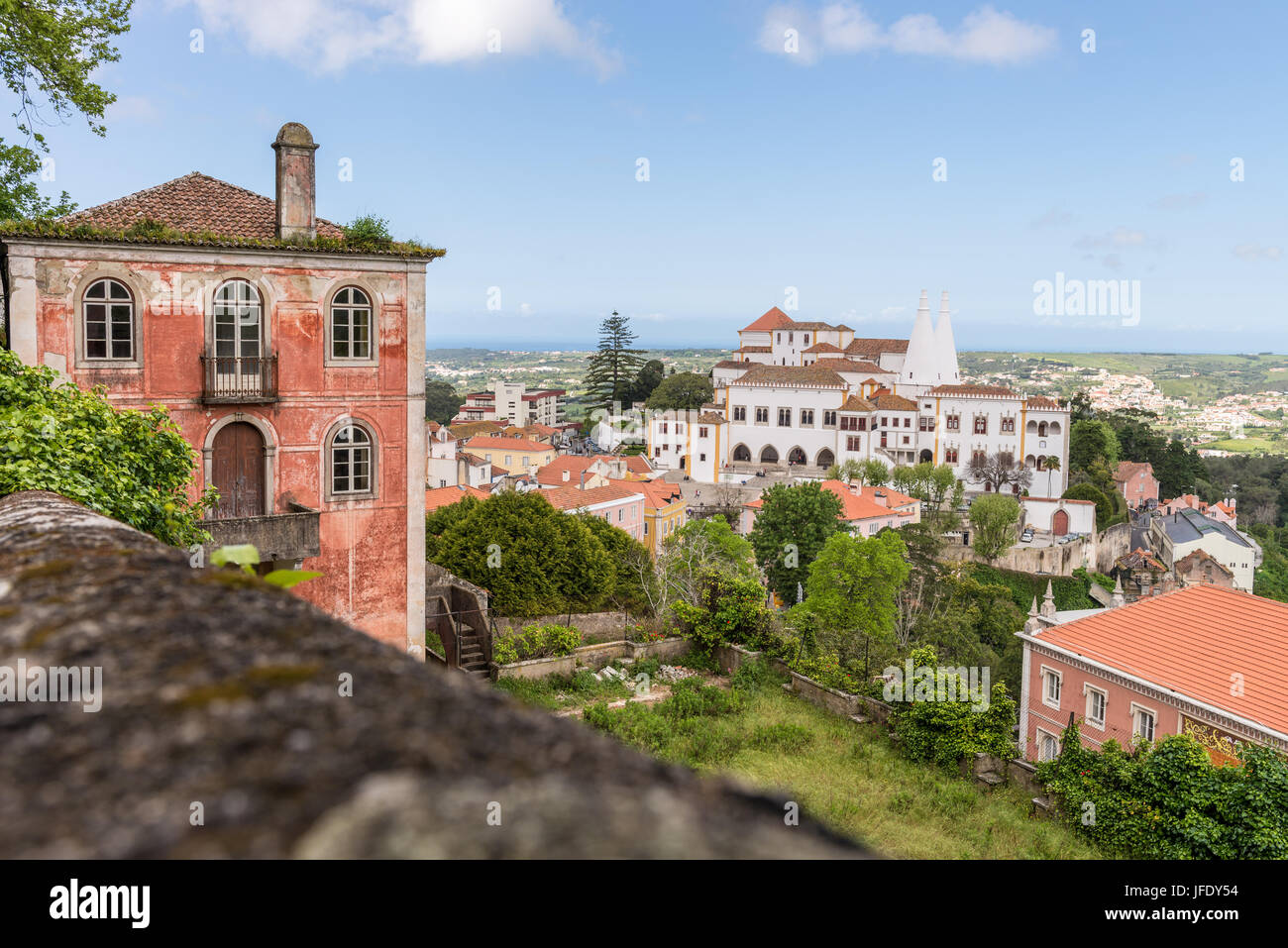 Old Buildings and houses in Sintra, Portugal Stock Photo - Alamy