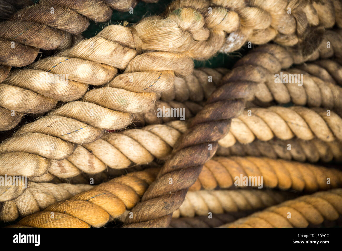 Old Ropes Background, Full Frame Stock Photo - Alamy