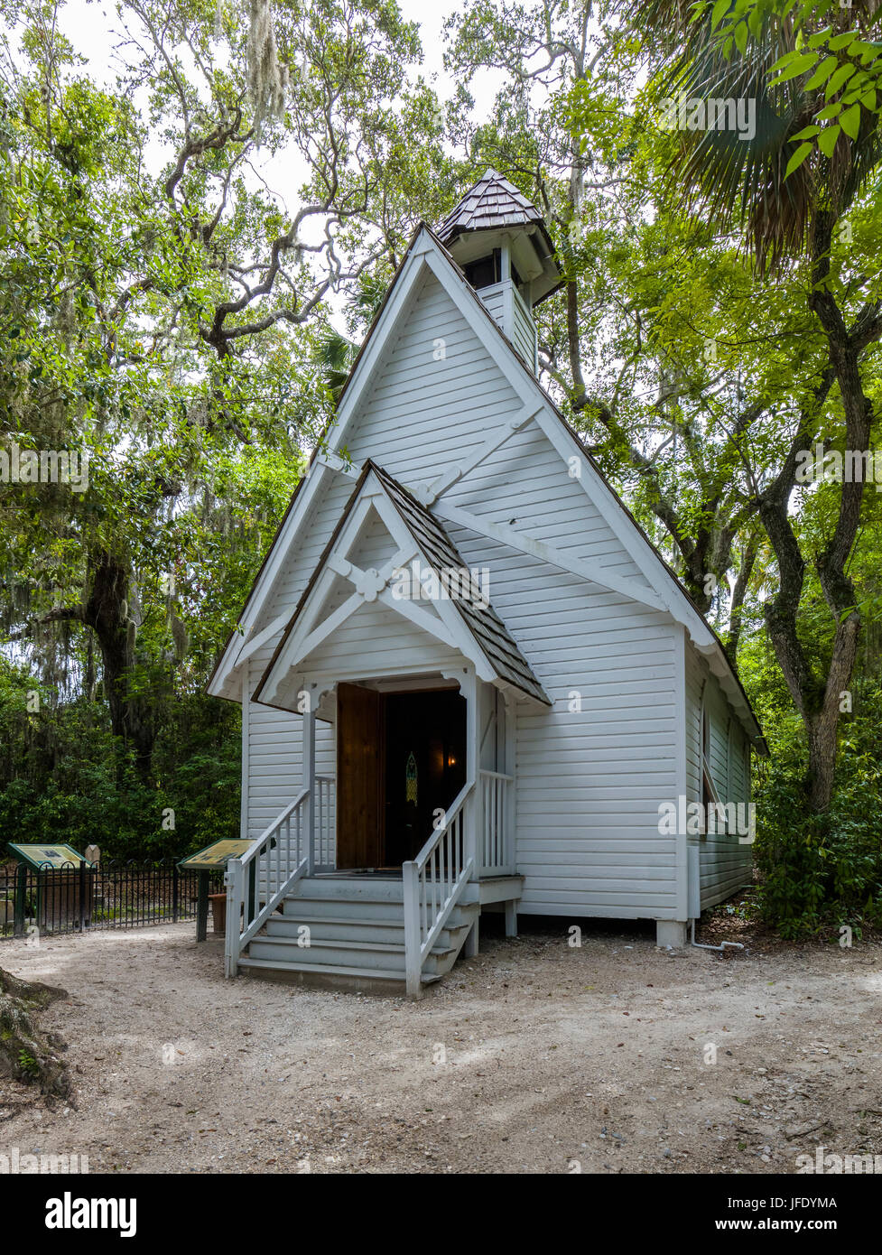Mary's Chapel at Historic Spanish Point on the Gulf Coast of Florida in ...
