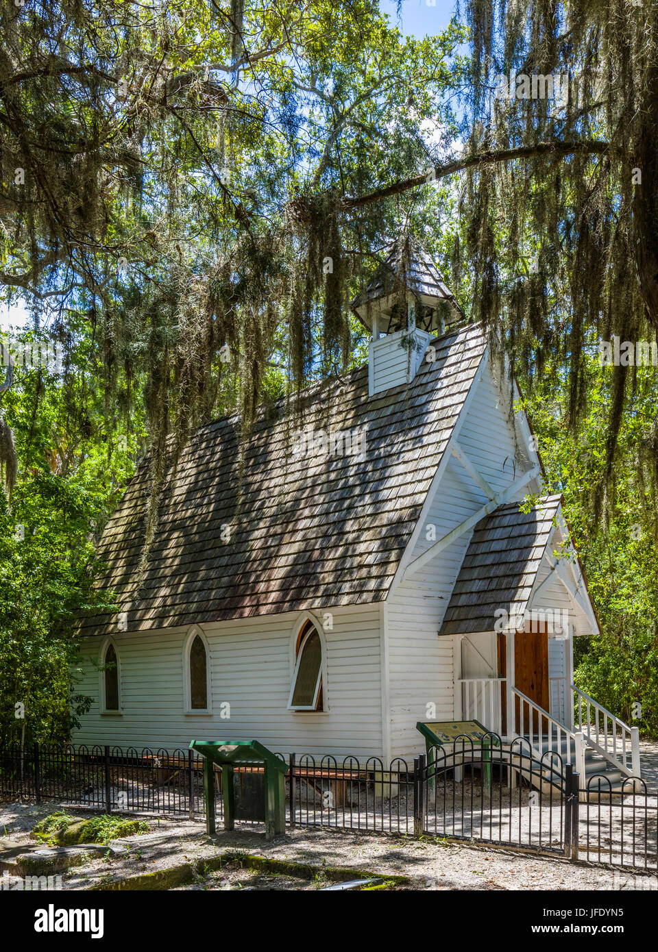 Mary's Chapel at Historic Spanish Point on the Gulf Coast of Florida in ...