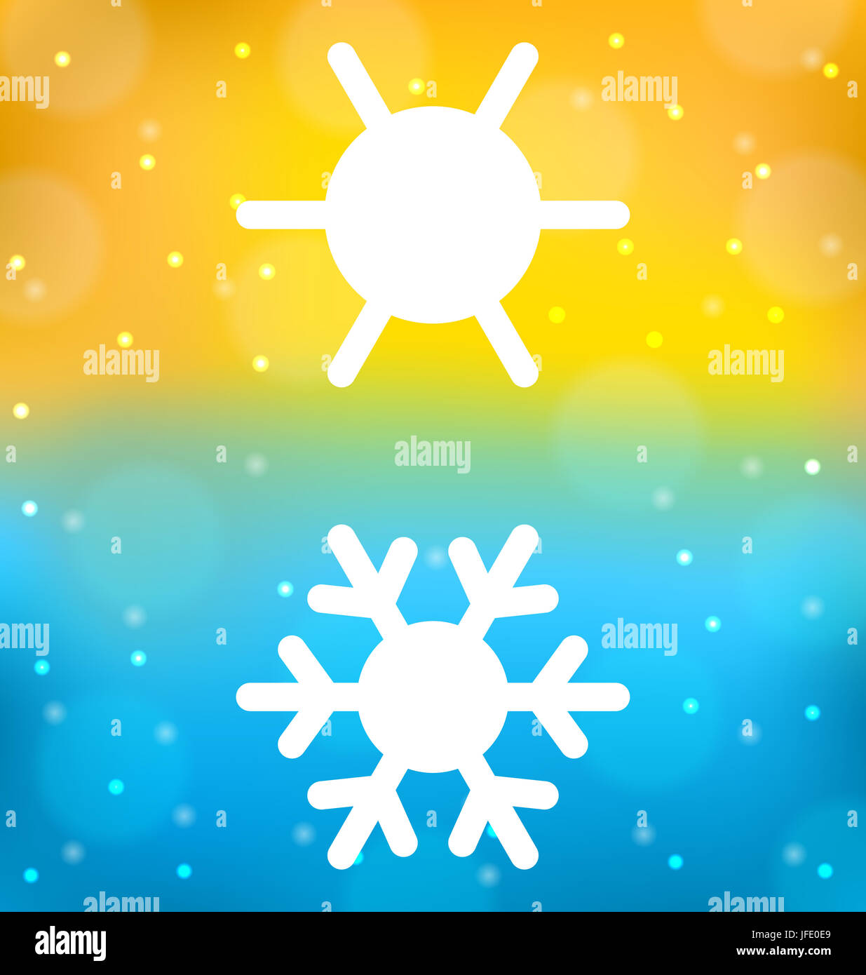 Illustration abstract background with logo of symbol climate balance ...