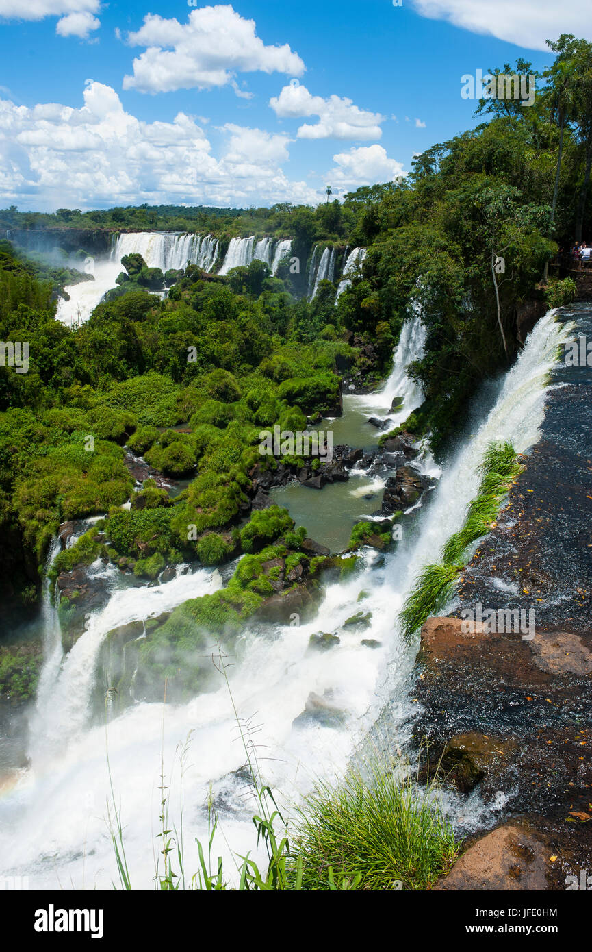 Unesco world heritage sight, the Iguazu waterfalls, Argentina, South ...