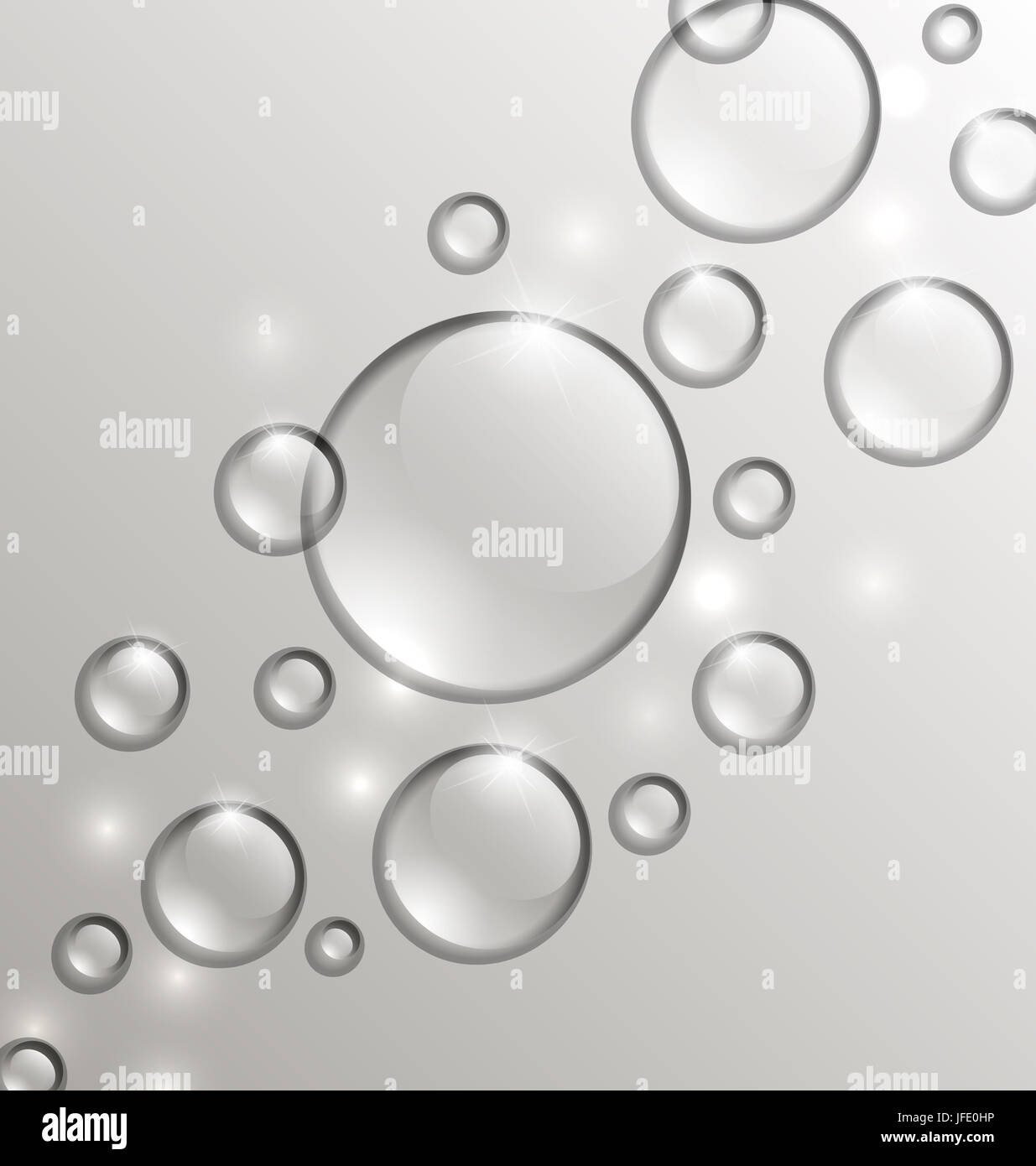 Illustration water abstract background with drops, place for your text ...