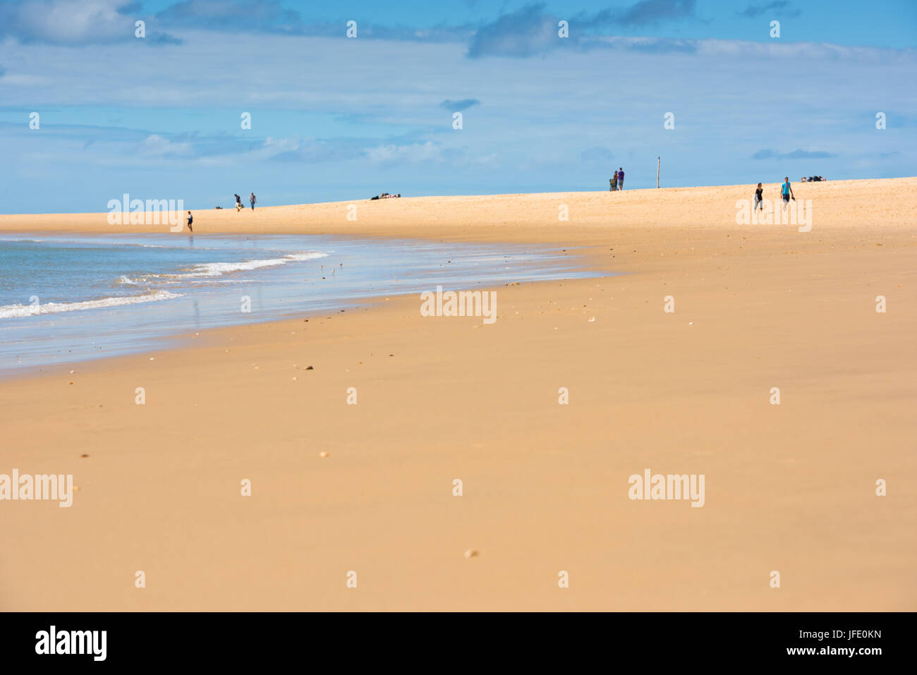 Sand beach of the basin of Arcachon, Cap Ferret, France Stock Photo - Alamy