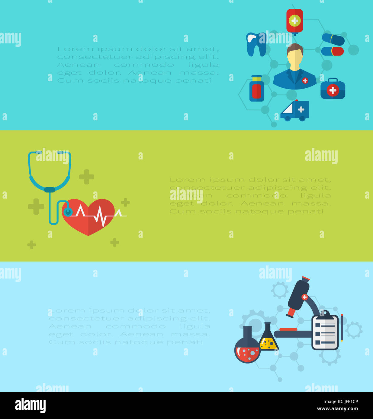 Illustrations concept of medical diagnostics hospital clinic care, set ...