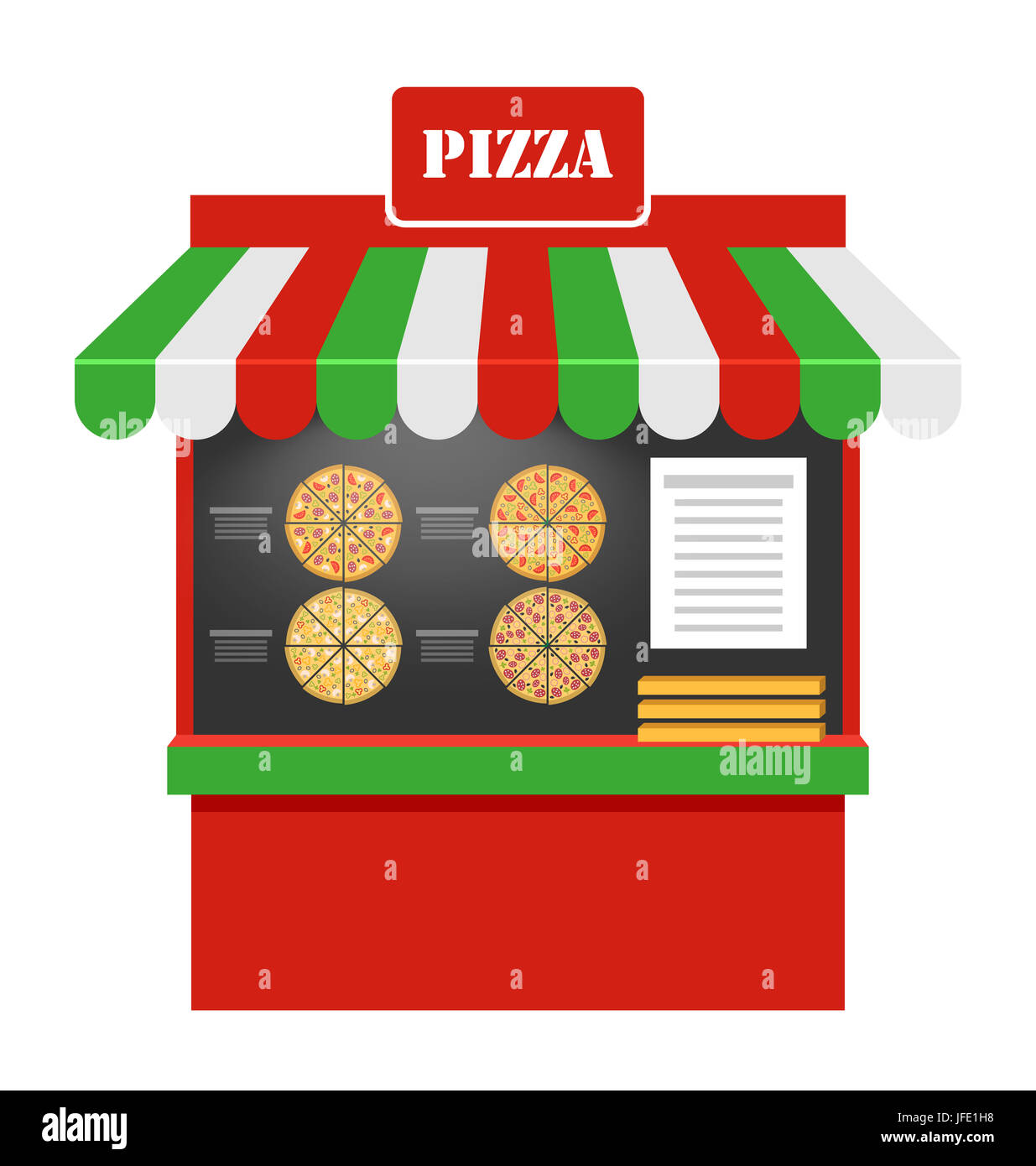 Pizza design template Stock Photo - Alamy