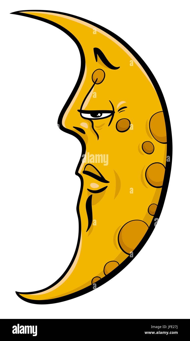 Moon cartoon hi-res stock photography and images - Alamy