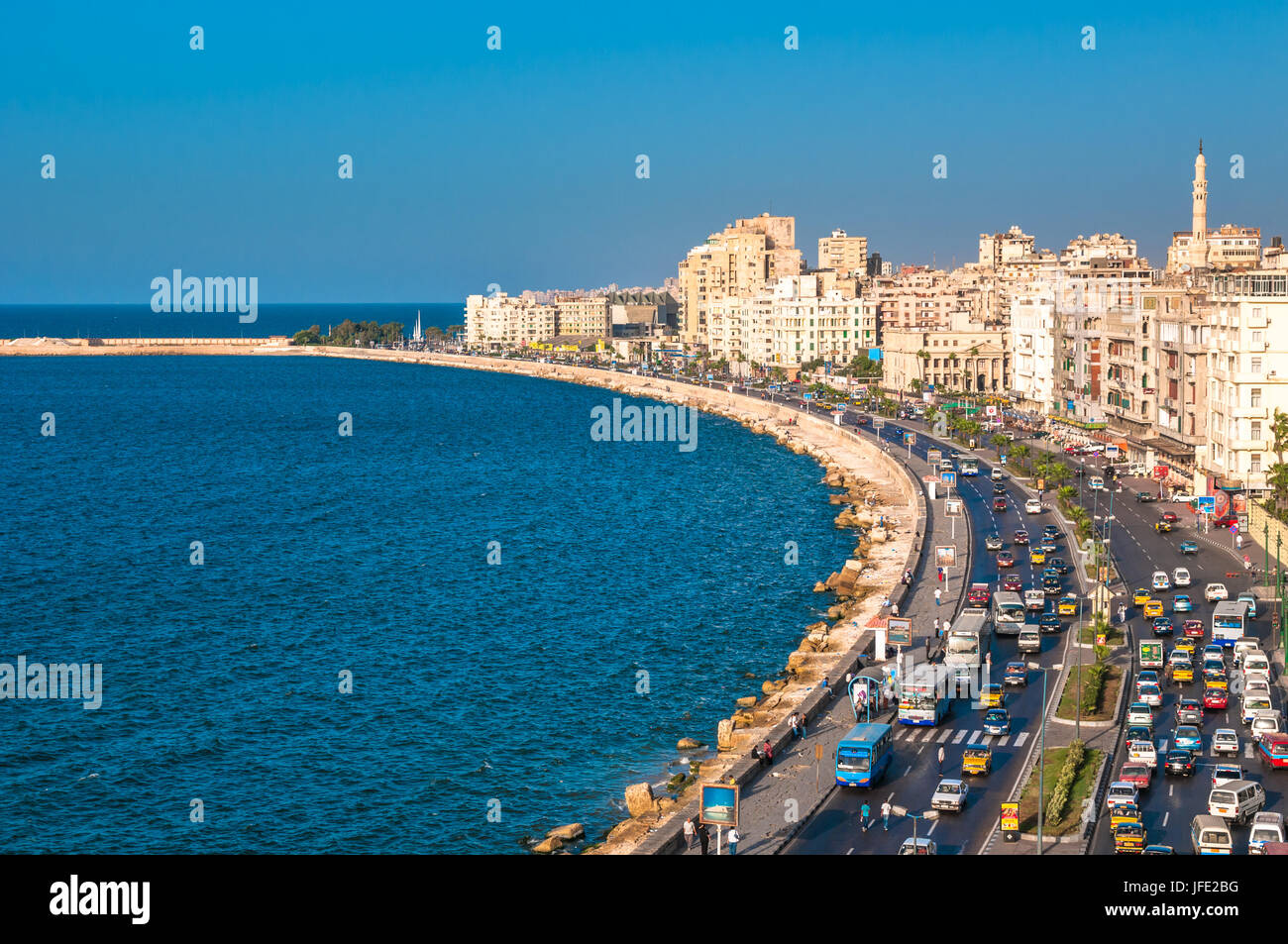 View of Alexandria harbor, Egypt Stock Photo - Alamy