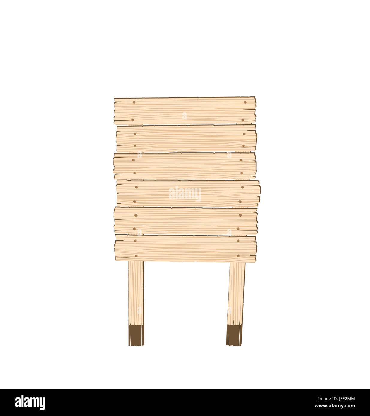 Illustration empty wooden sign isolated on white background Stock Photo ...