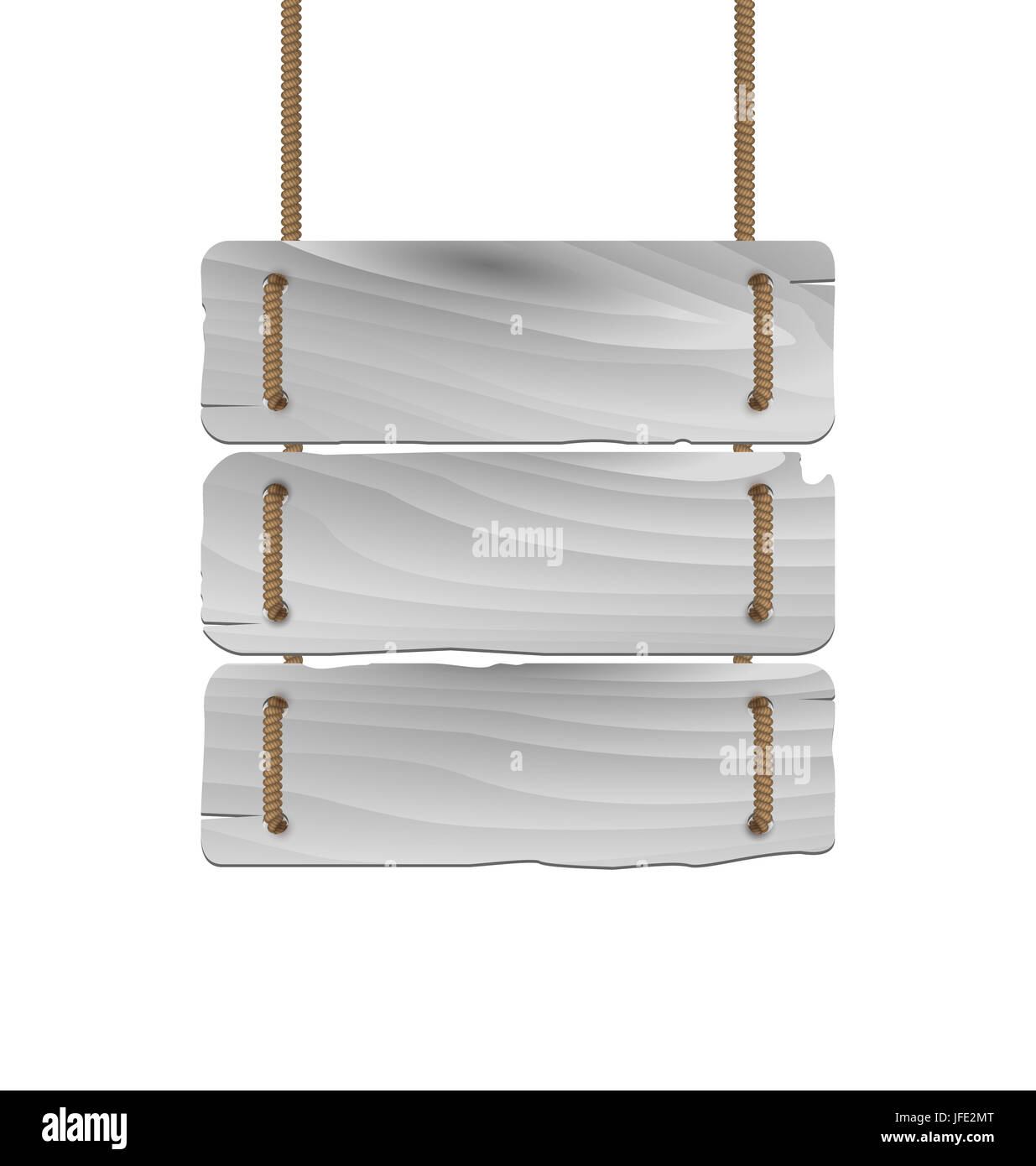 Illustration hanging wooden sign isolated on a white background Stock ...