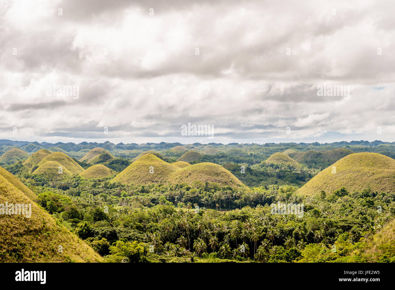 Chocolate hills landscape at Philippines Stock Photo - Alamy