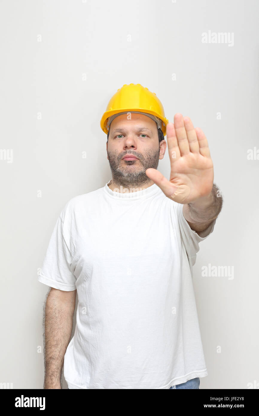 On palm hand stop hi-res stock photography and images - Alamy