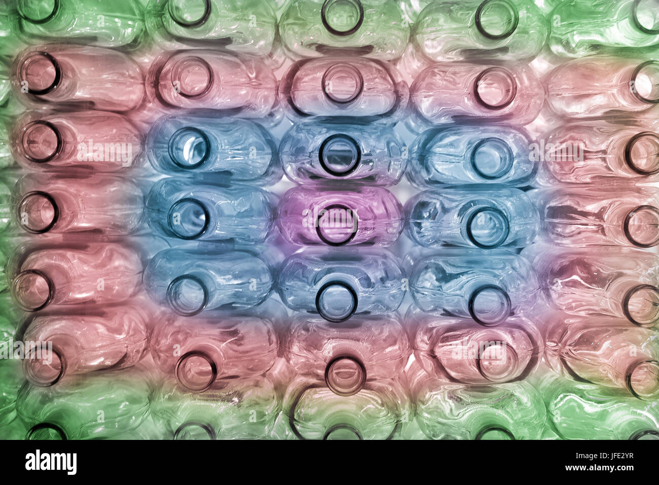 Empty brown bottles in line hi-res stock photography and images - Alamy