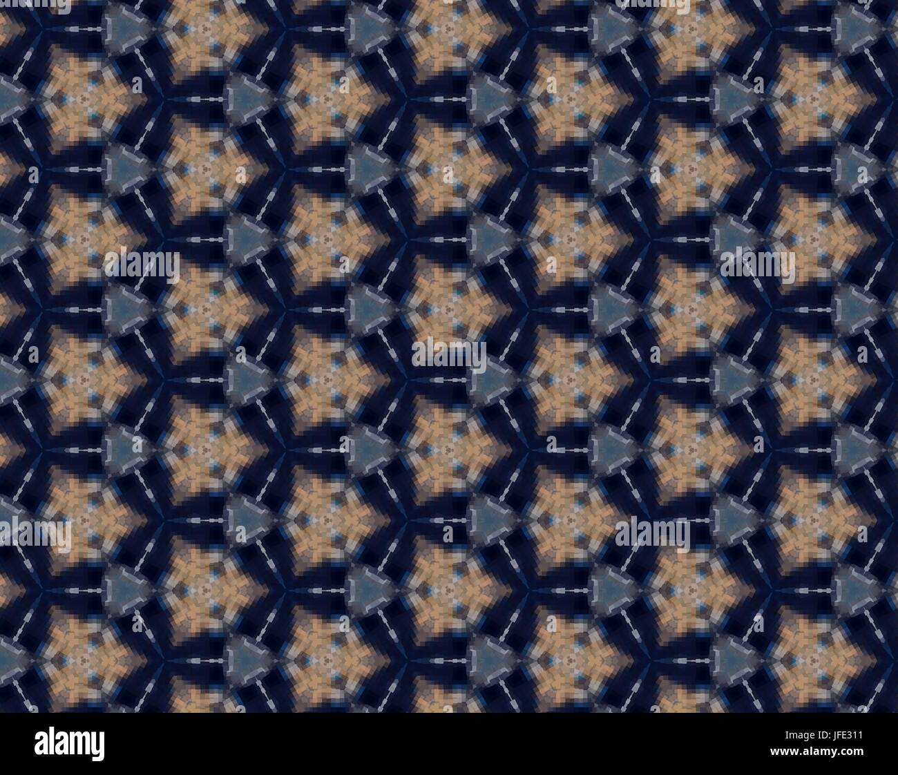 Kaleidoscope pattern hexagon hi-res stock photography and images - Alamy