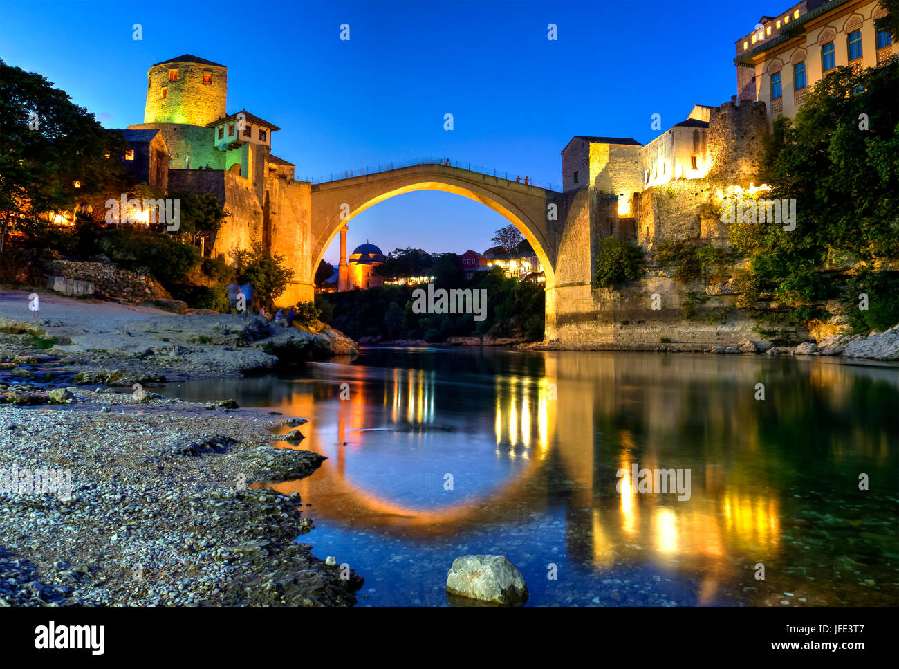 Mostar famous bridge seen hi-res stock photography and images - Alamy