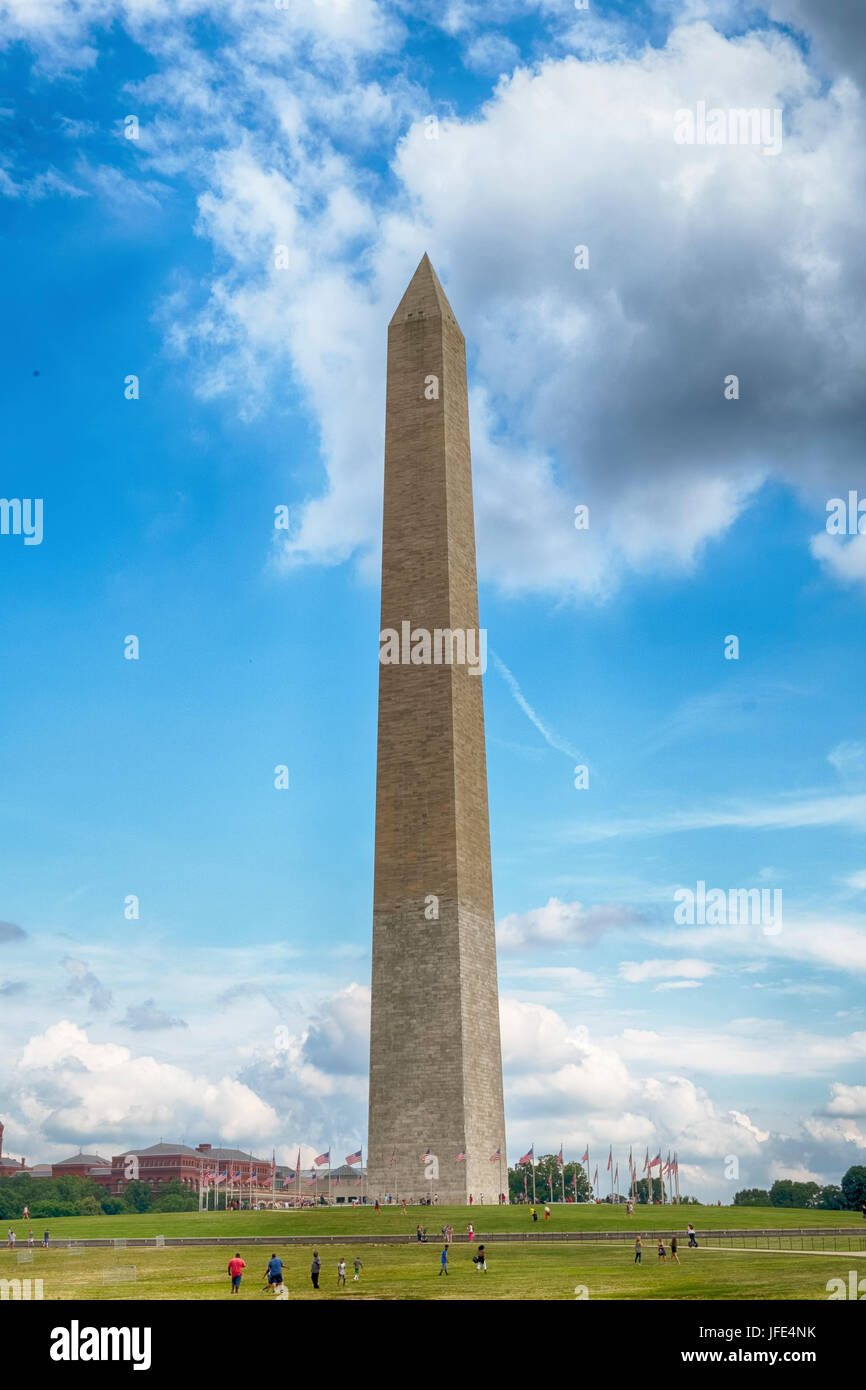 The National Mall and Washington Monument. Washington DC, USA Stock ...