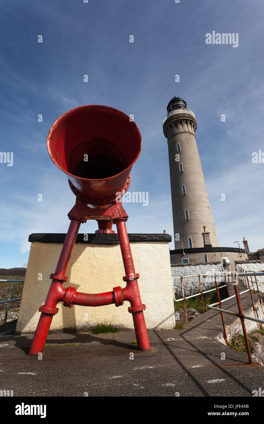 Foghorn at Ardnamurchan Lighthouse Stock Photo - Alamy