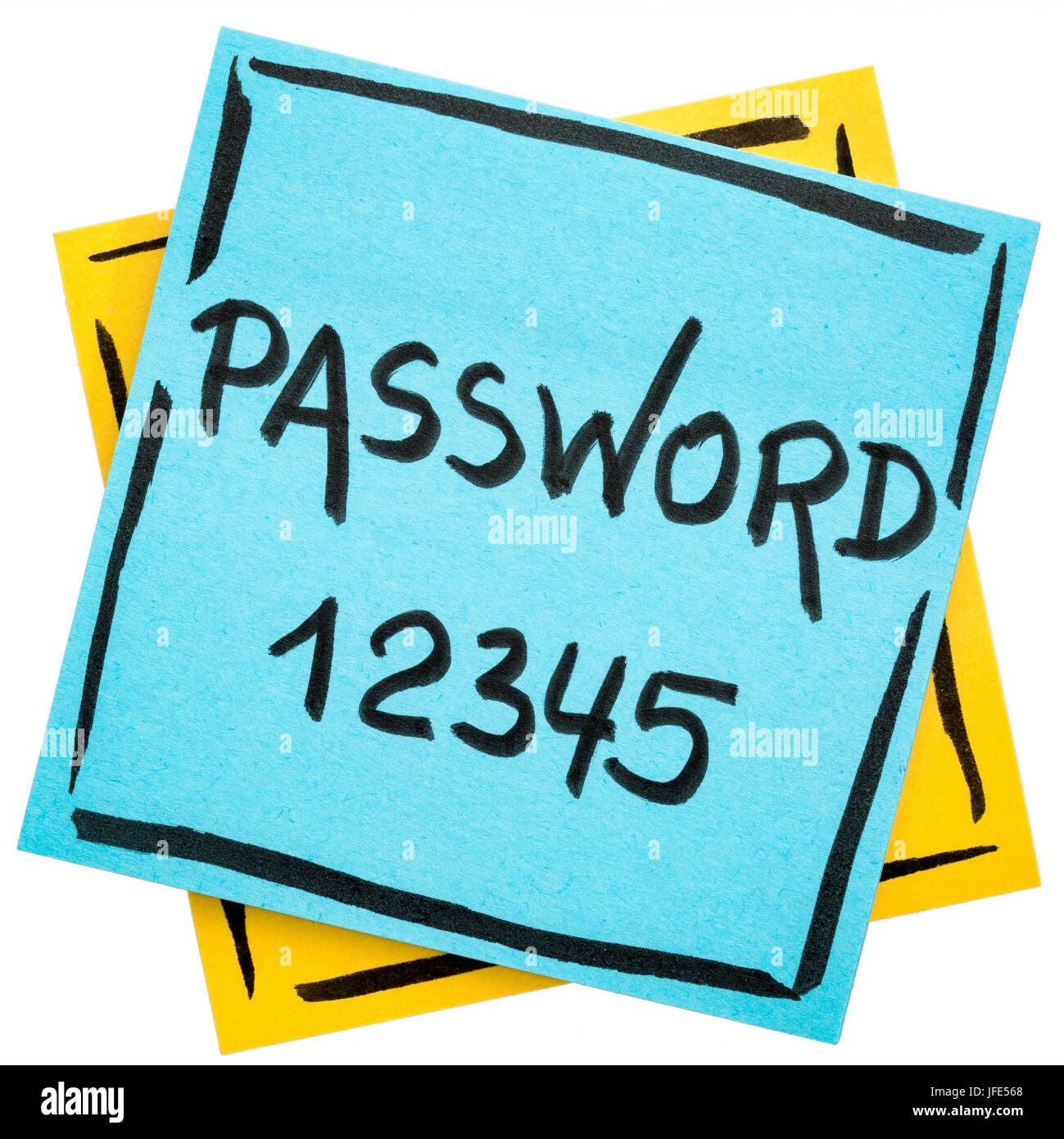 password reminder - handwriting on an isolated sticky note Stock Photo ...