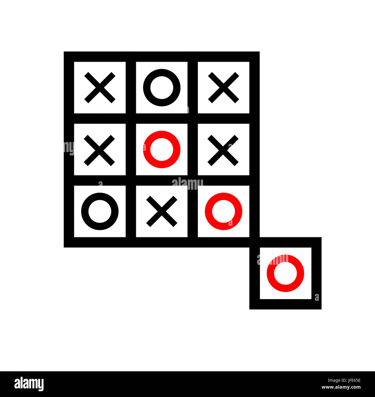 Tic tac toe board hi-res stock photography and images - Alamy