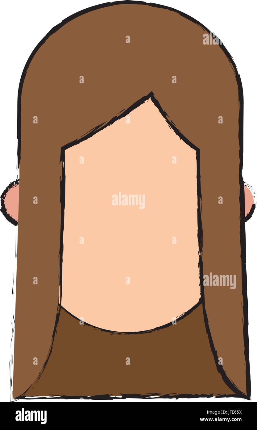 girl character faceless female people Stock Vector Image & Art - Alamy