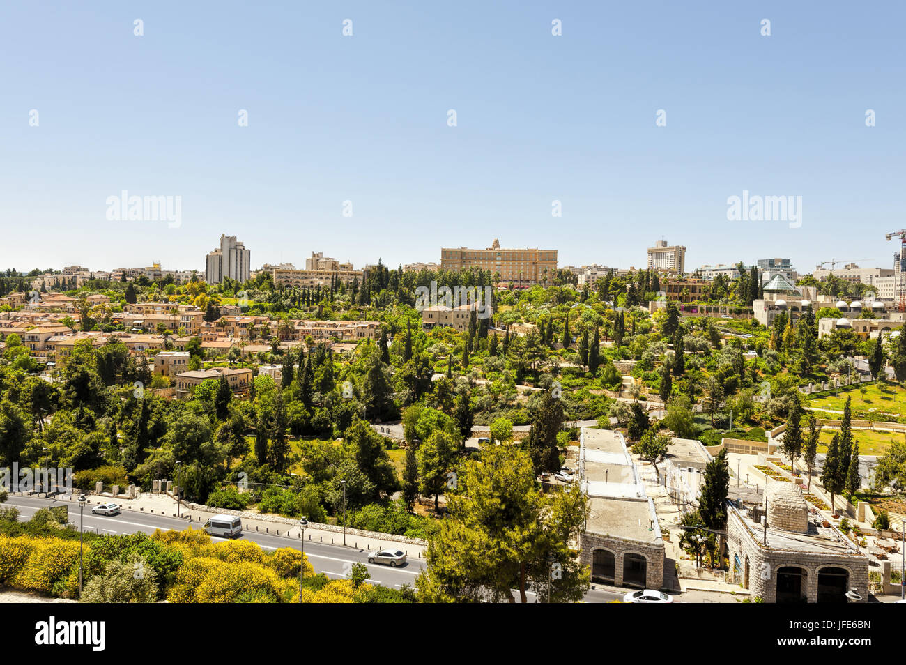 Landmarks of Jerusalem Old City Stock Photo - Alamy