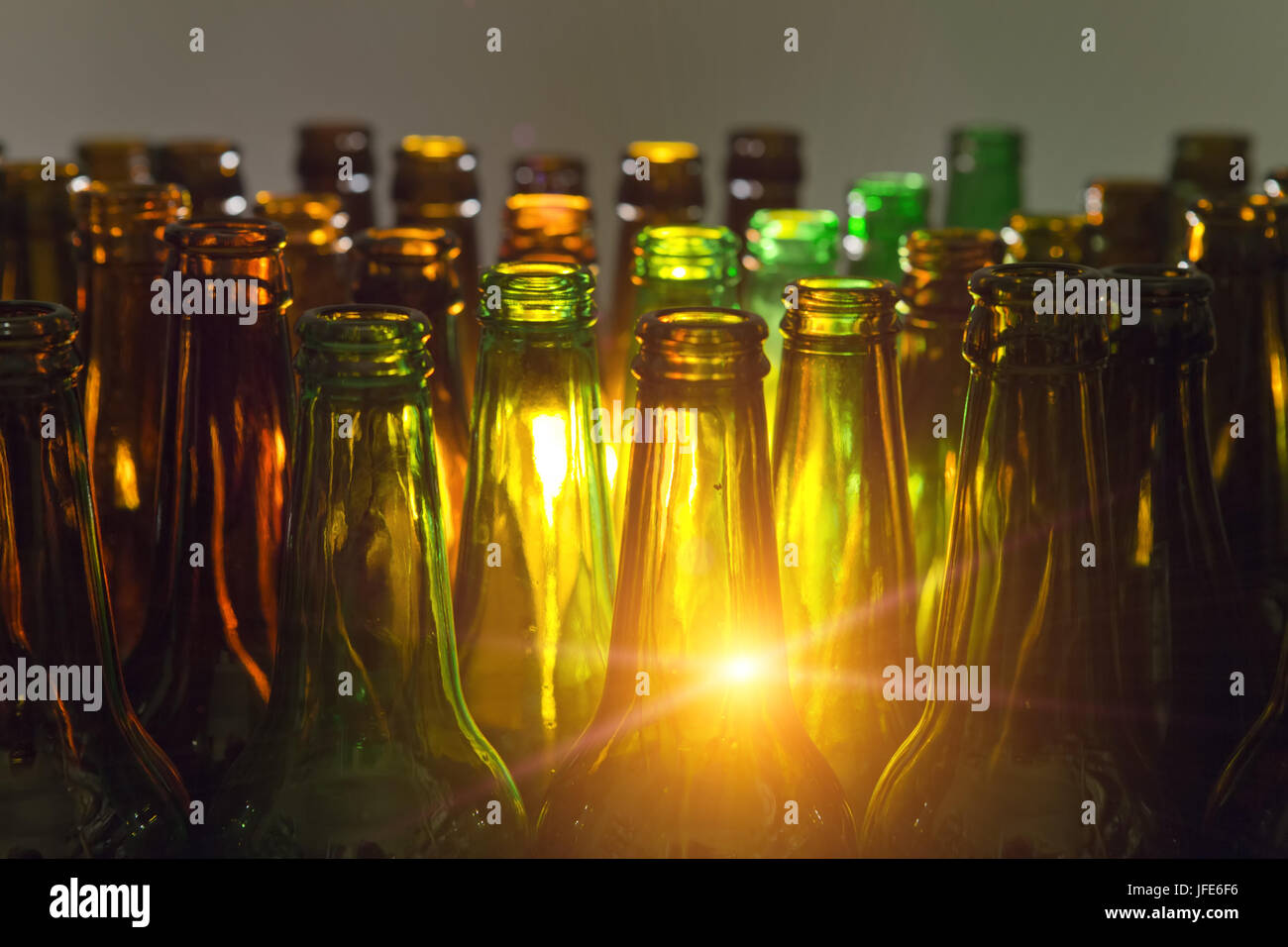 Empty beer bottles hi-res stock photography and images - Alamy