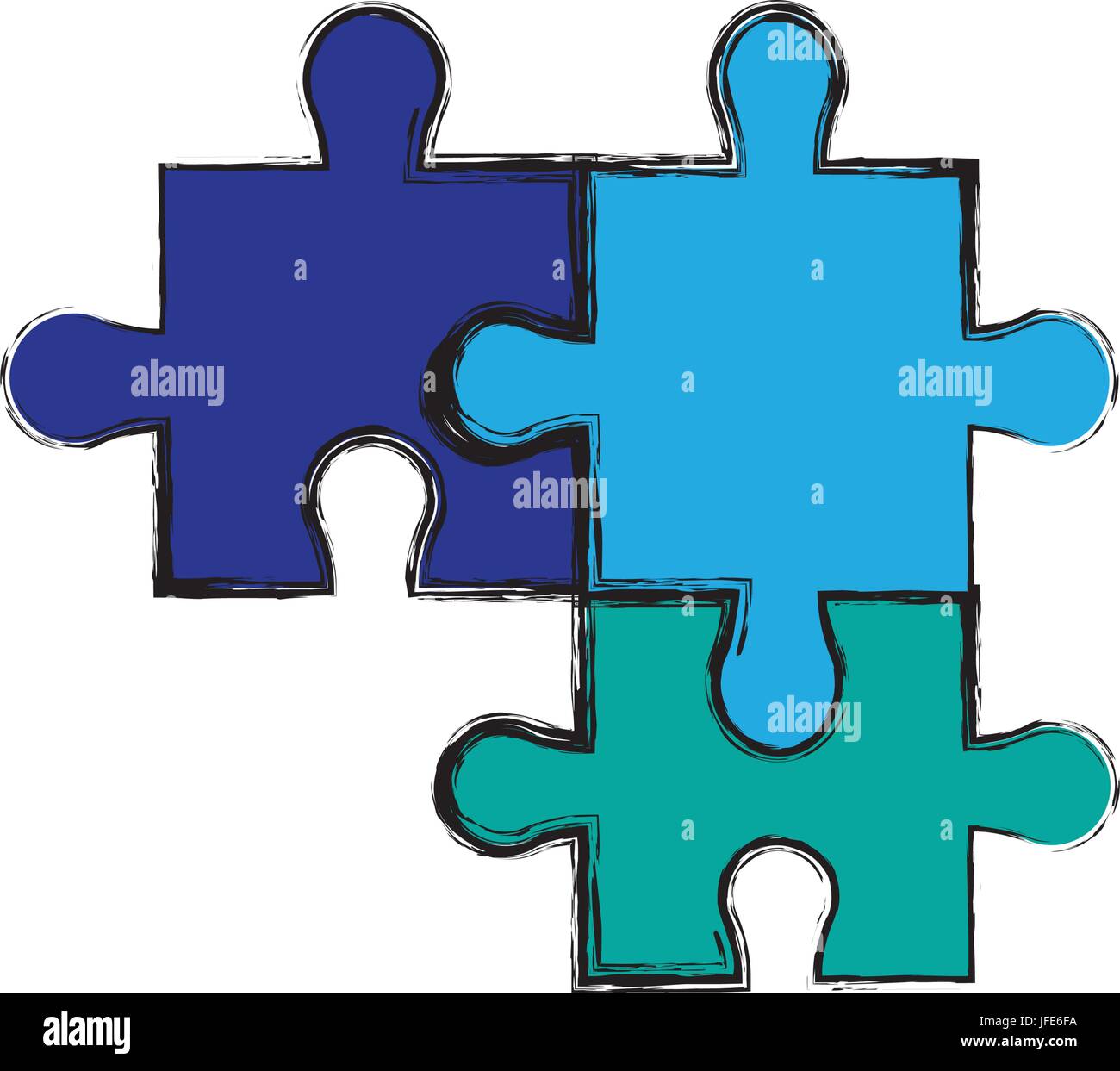 puzzle jigsaw pieces strategy business Stock Vector Image & Art - Alamy