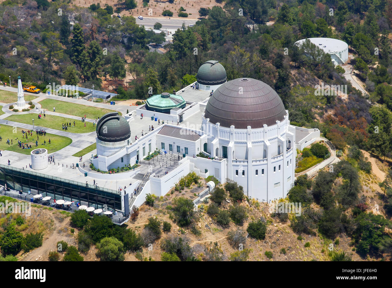 Griffith observatory aerial hi-res stock photography and images - Alamy