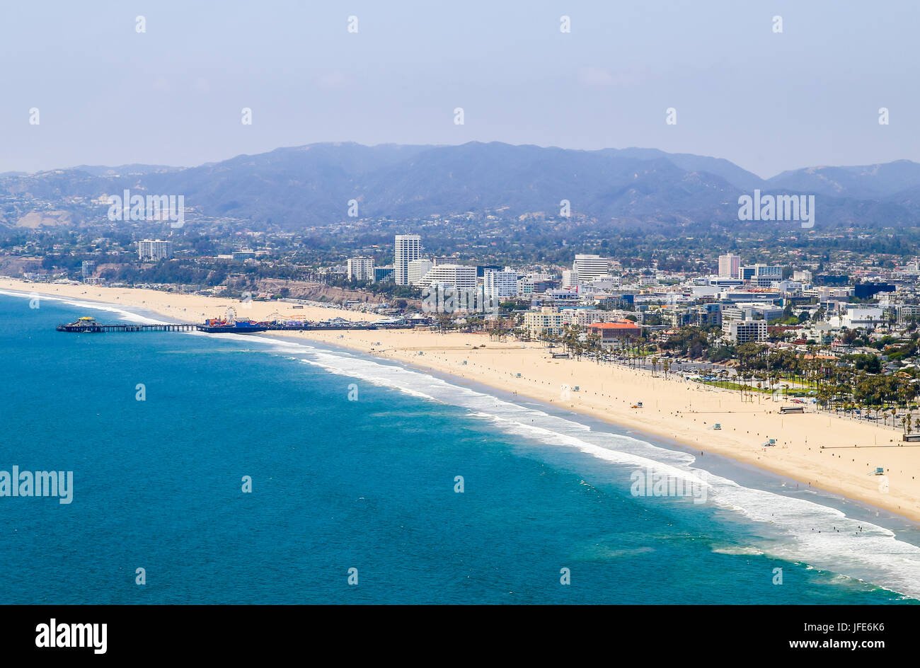 Santa Monica State Beach Stock Photo - Alamy
