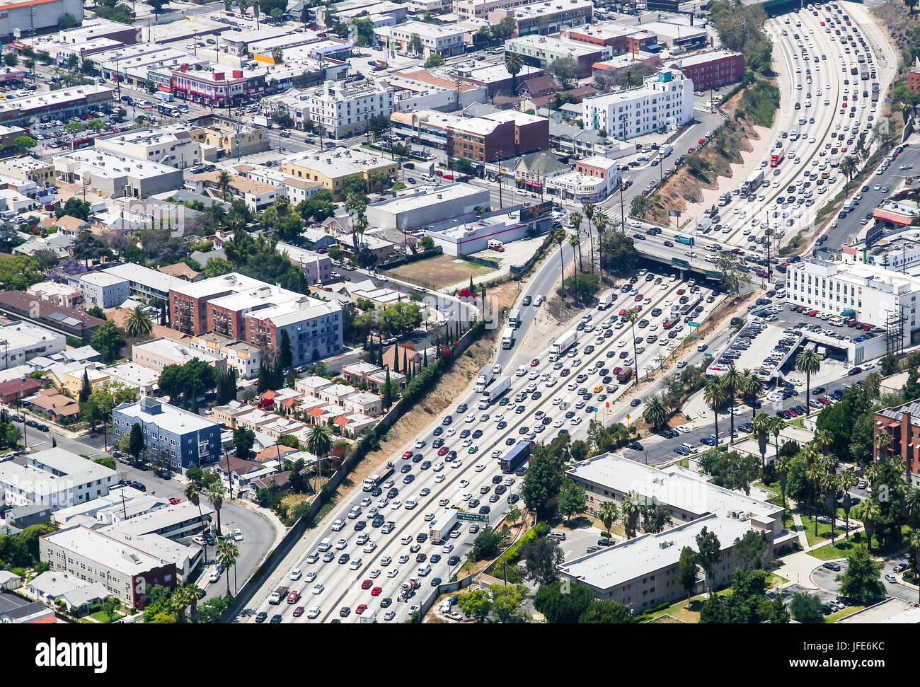 Interstate 110 in Los Angeles Stock Photo - Alamy