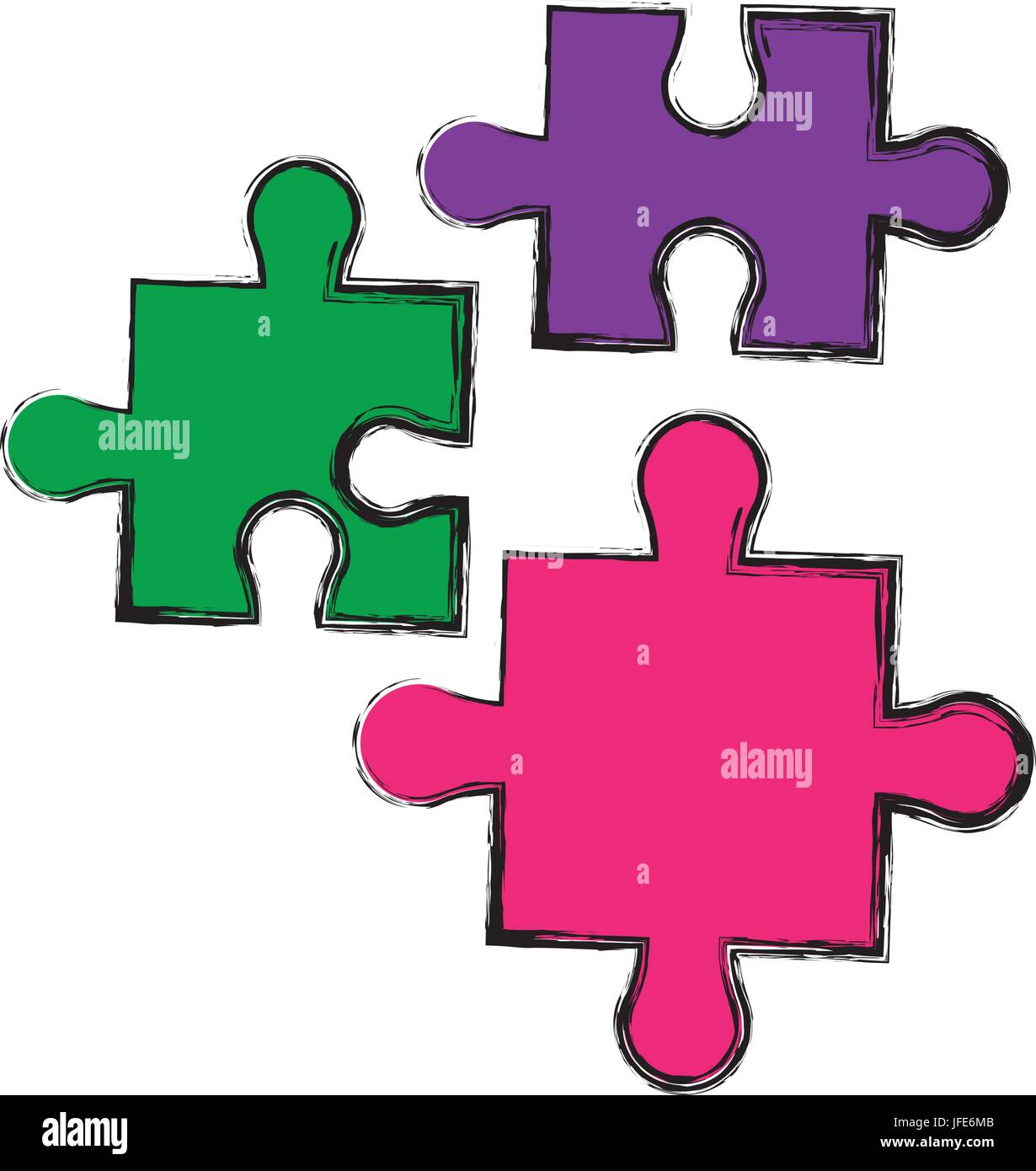 puzzle jigsaw pieces strategy business Stock Vector Image & Art - Alamy
