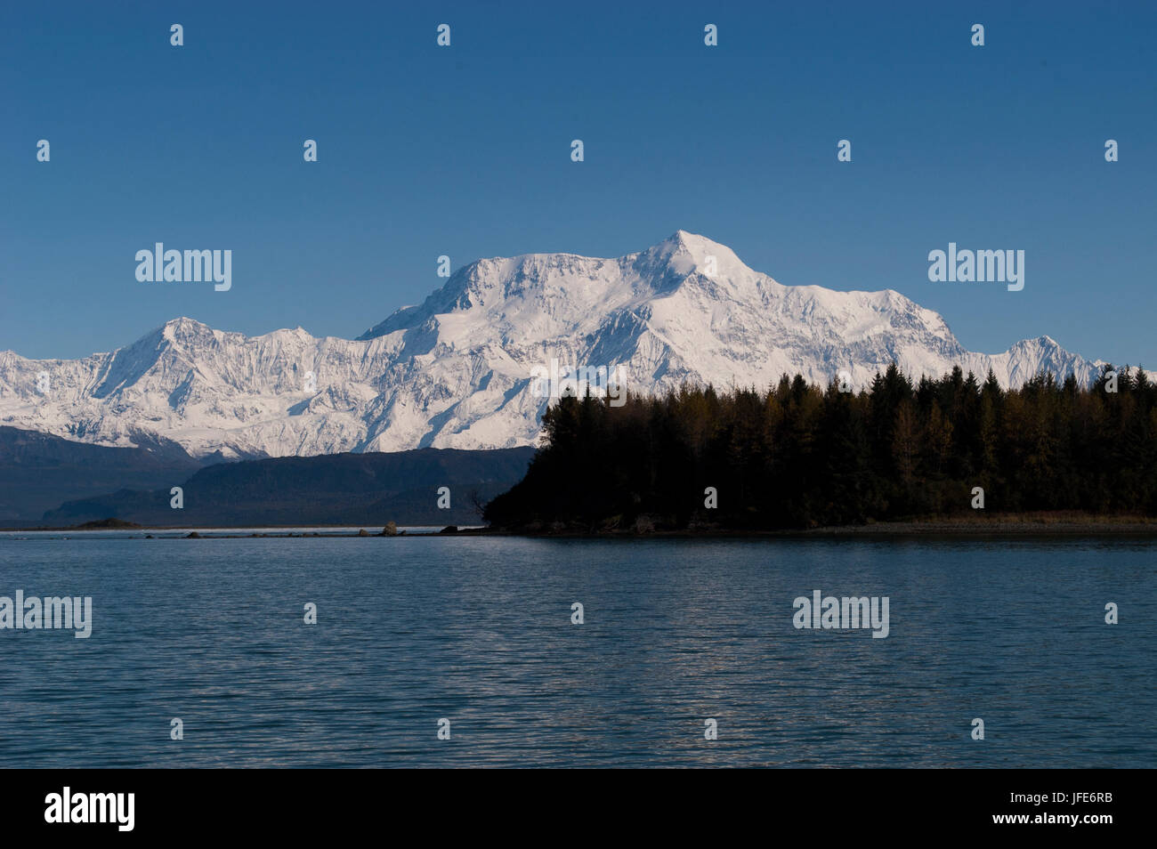 Icy Bay, Alaska in the extreme north section of southeast, Alaska.Mount ...