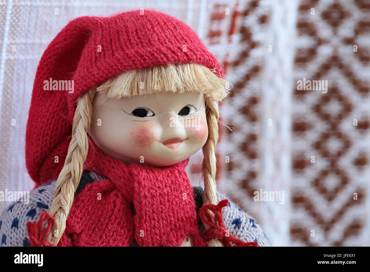 puppet Red Riding Hood portrait Stock Photo - Alamy