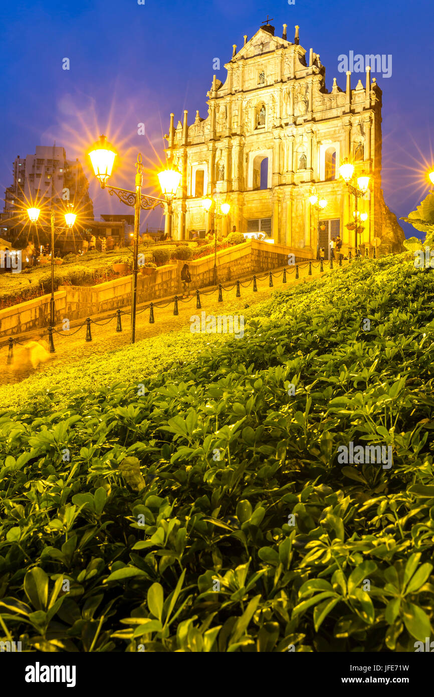 Macau Ruins of St. Paul's Stock Photo - Alamy