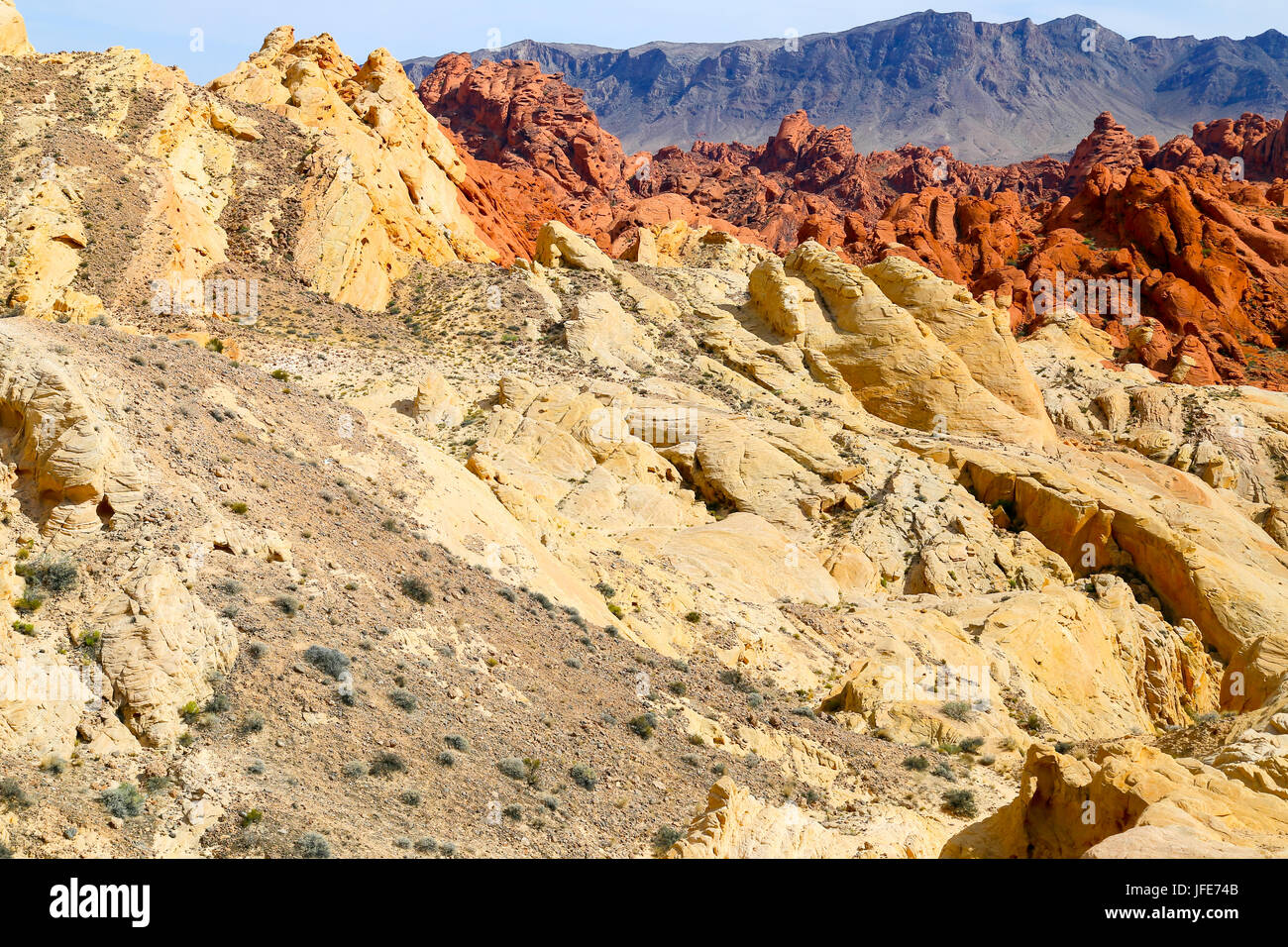 View of the Fire Canyon in the Valley of Fire Stock Photo - Alamy