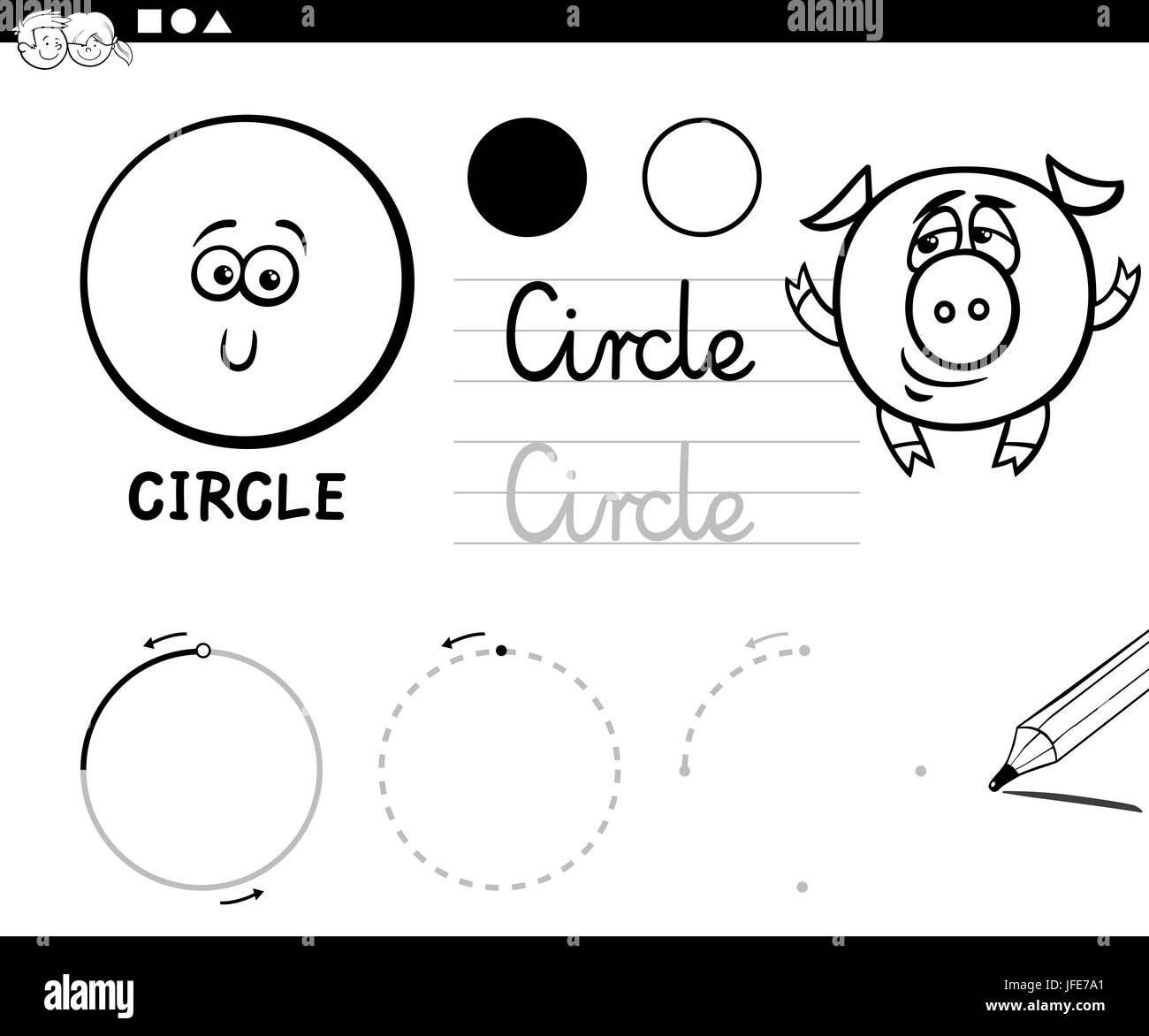 cartoon basic geometric shapes Stock Photo - Alamy cartoon basic geometric shapes Stock Photo - Alamy