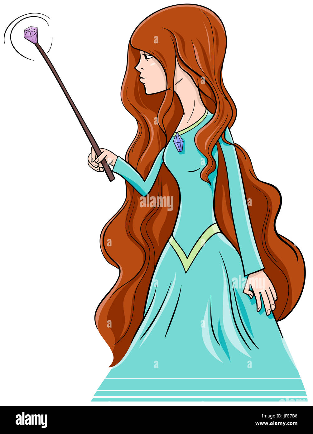 witch fantasy character illustration Stock Photo - Alamy