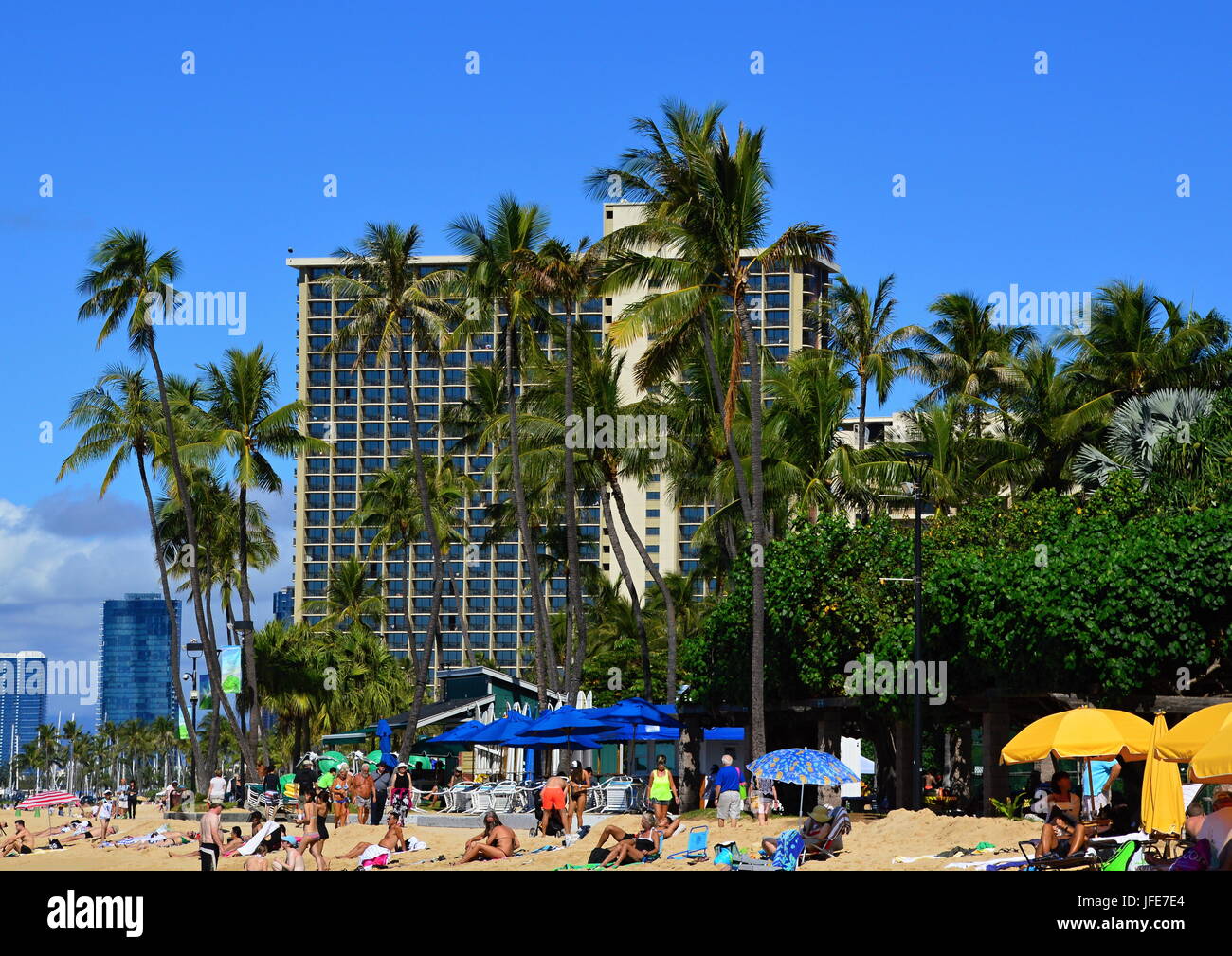 Waikiki beach hawaii inseln hi-res stock photography and images - Alamy