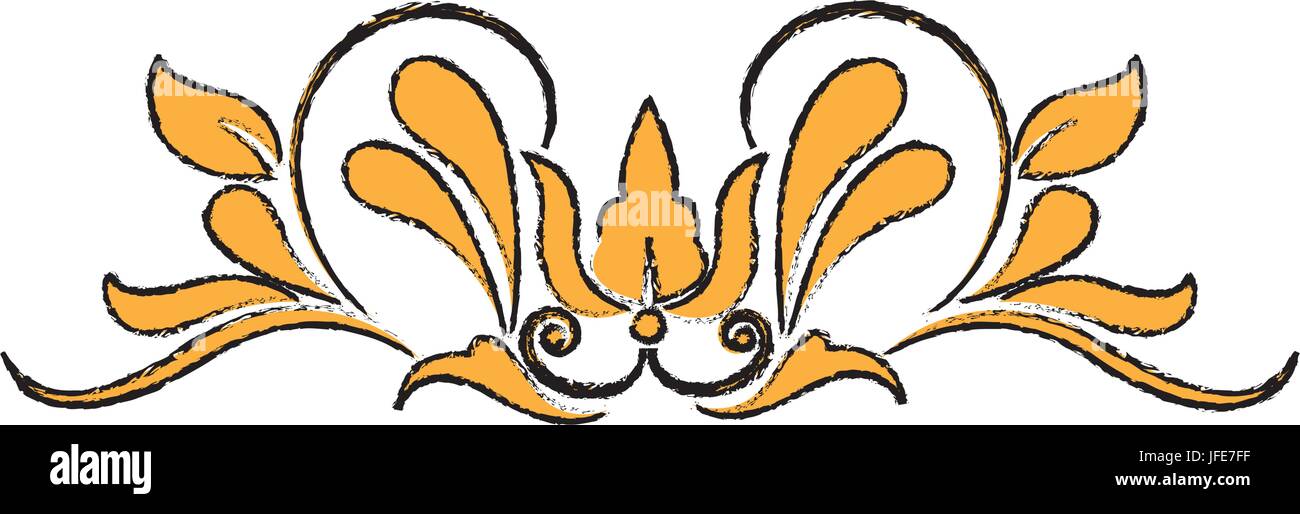 baroque scroll ornament floral pattern antique style swirl decorative ...