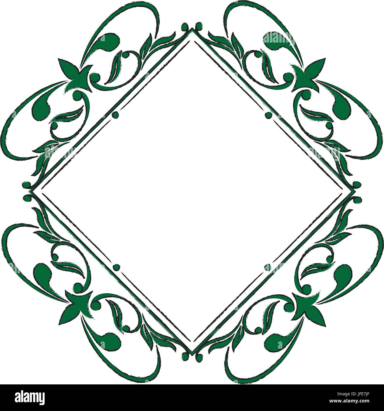 floral frame border decorative design element and fancy ornament Stock ...