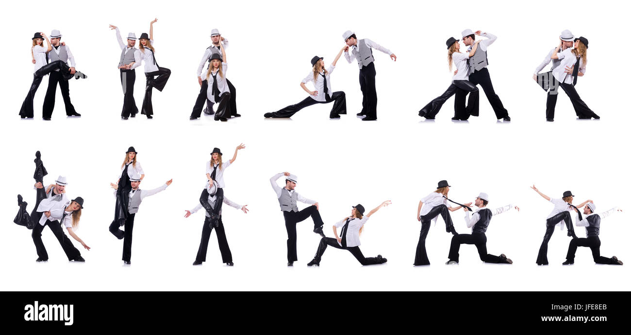 Pair of dancers dancing modern dances Stock Photo - Alamy