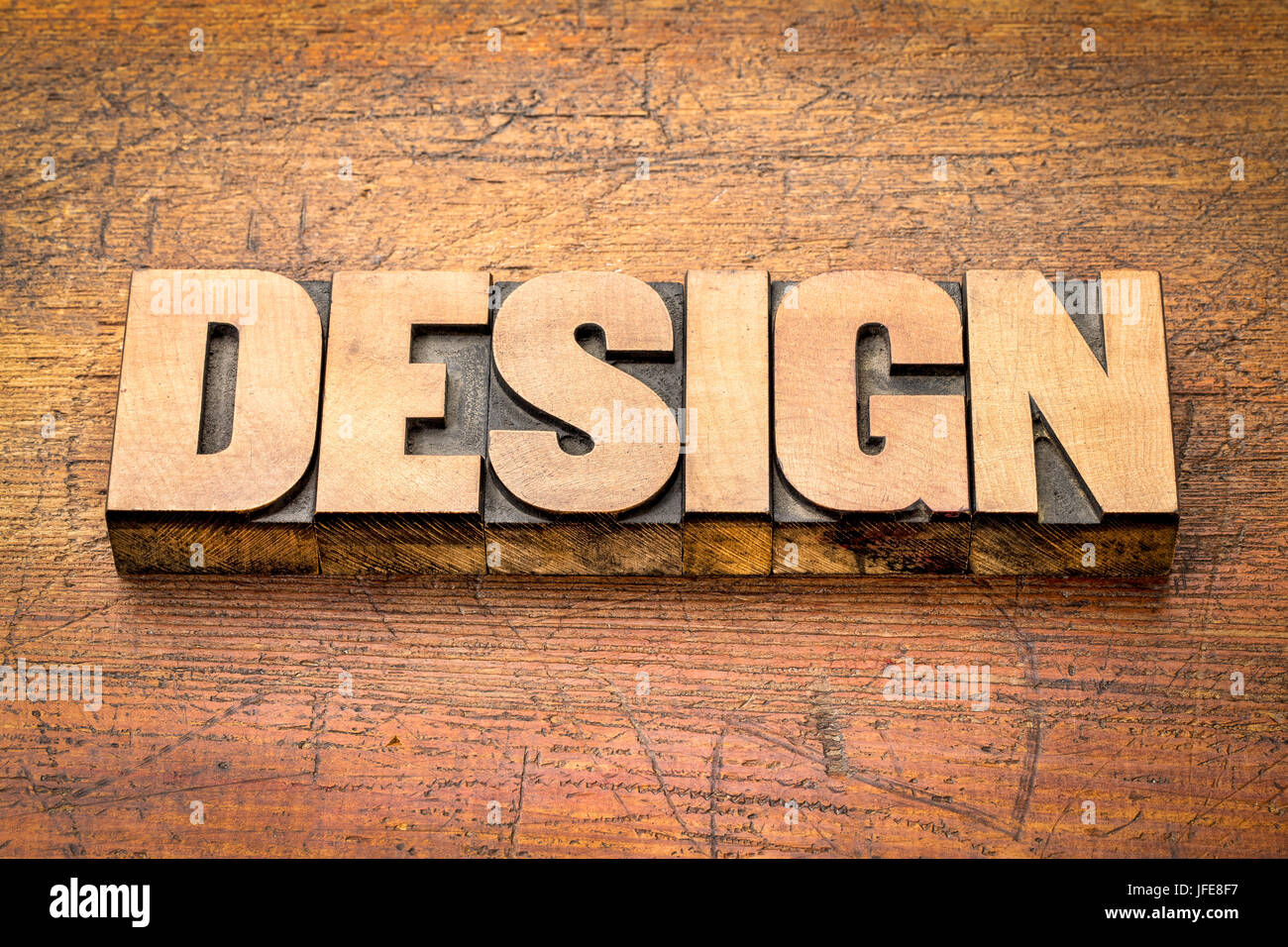 design - word abstract in letterpress wood type printing blocks against ...