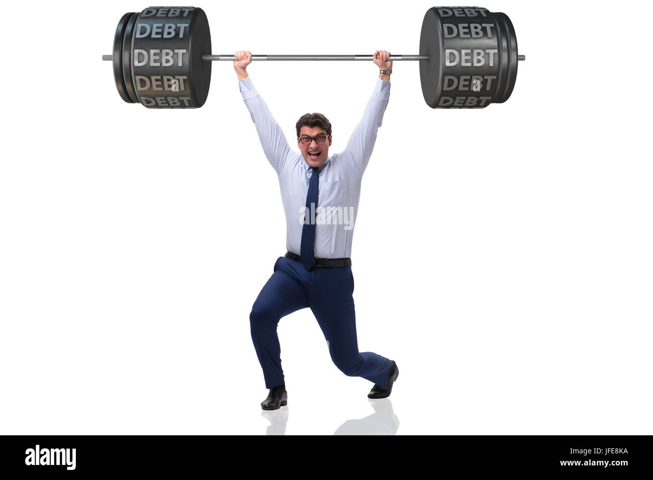 Man under burden loan hi-res stock photography and images - Alamy