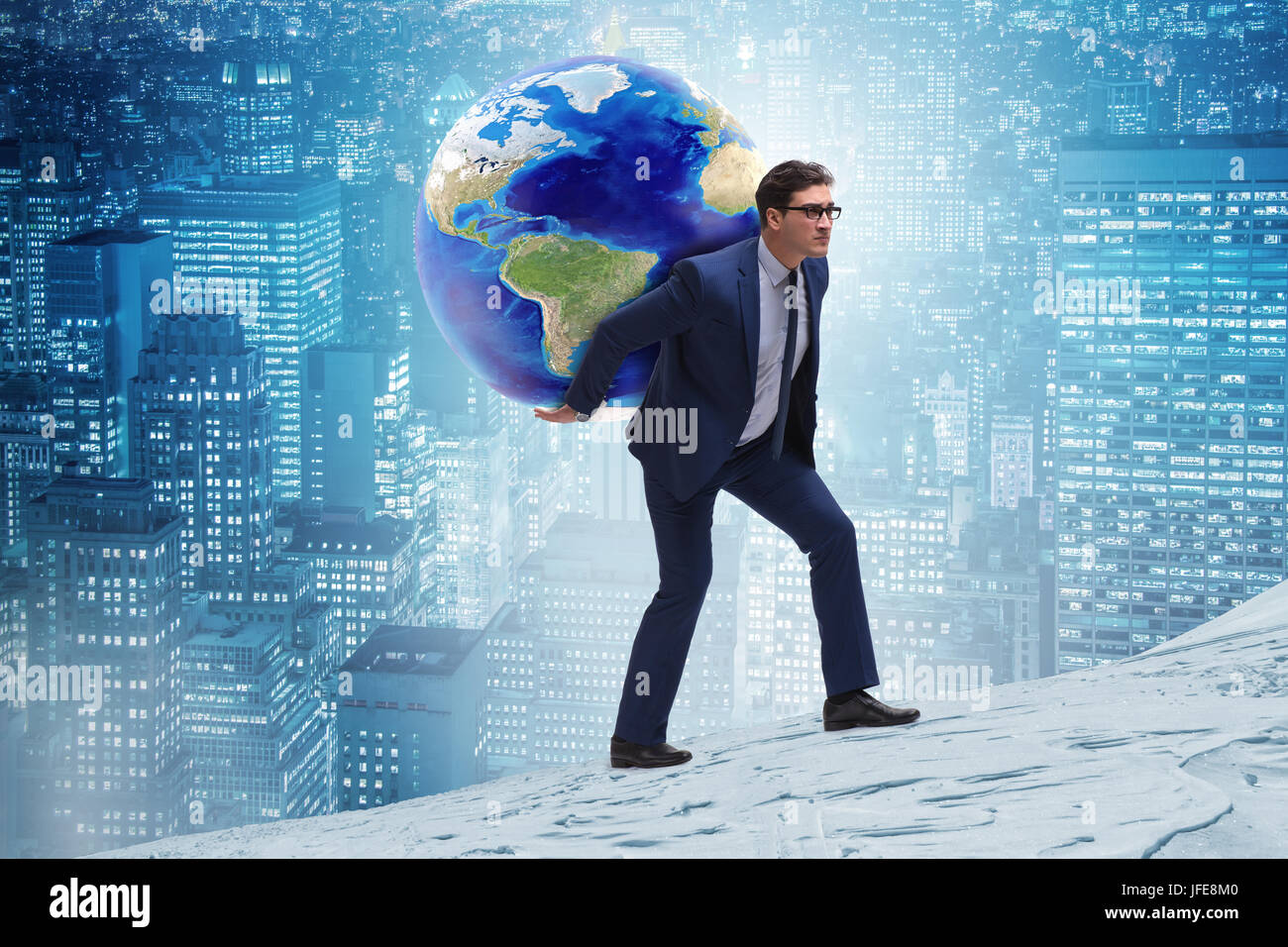 Carrying earth on his shoulders hi-res stock photography and images - Alamy