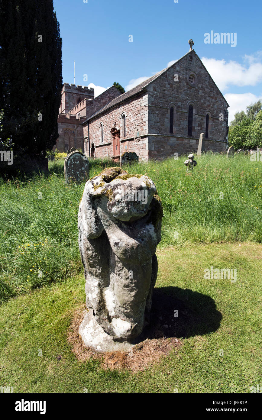 One of the Bear stones in the churchyard at Dacre, Cumbria, UK Stock ...