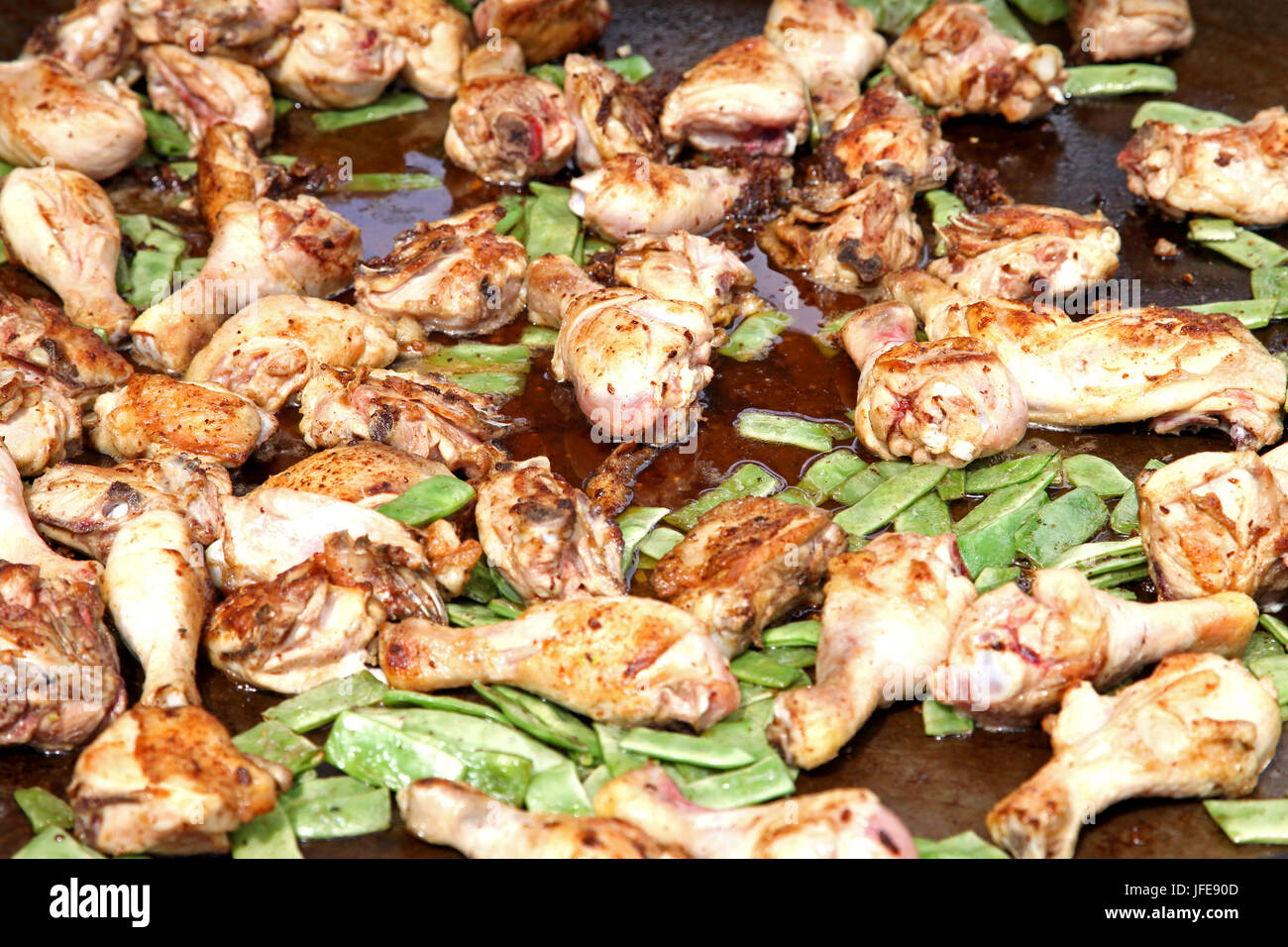 Fried chicken greasy hi-res stock photography and images - Alamy